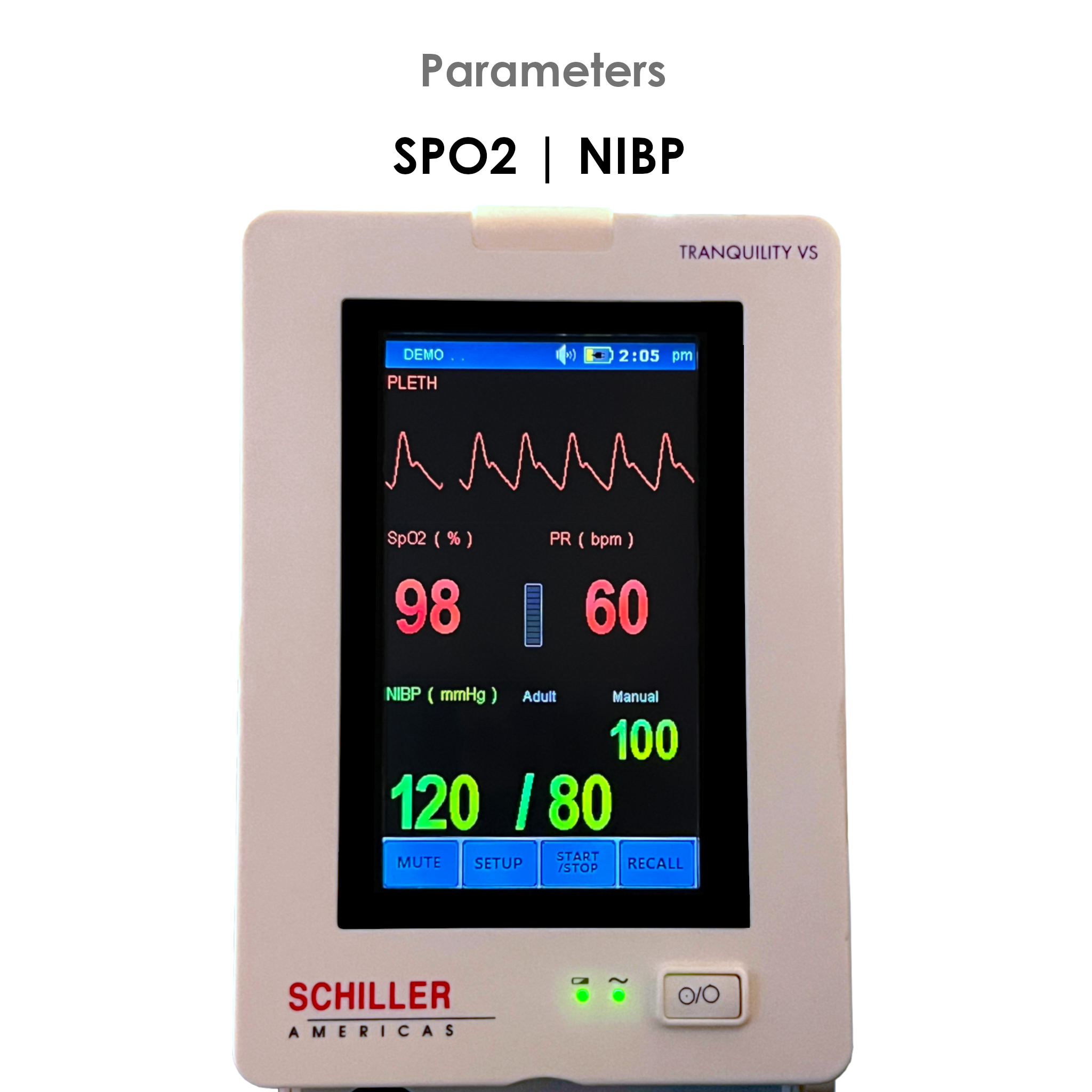 Schiller Tranquility VS SPO2 and NIBP Vital Signs Monitor – Medprozone